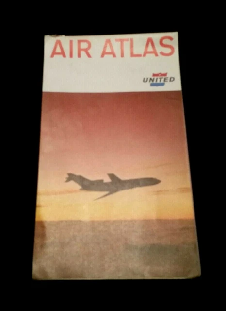 UNITED AIRLINES AIR Atlas Route Map 1965 EUR 11,86 - PicClick FR