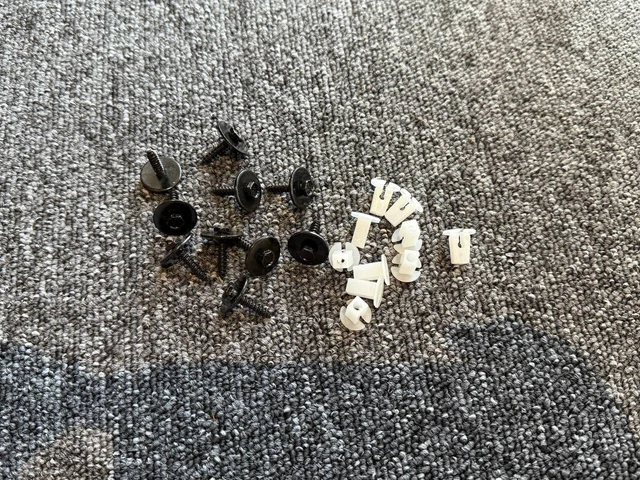 FIT FORD EXTERNAL Front Bumper Wing Expanding Nut & Screws Grommets ...