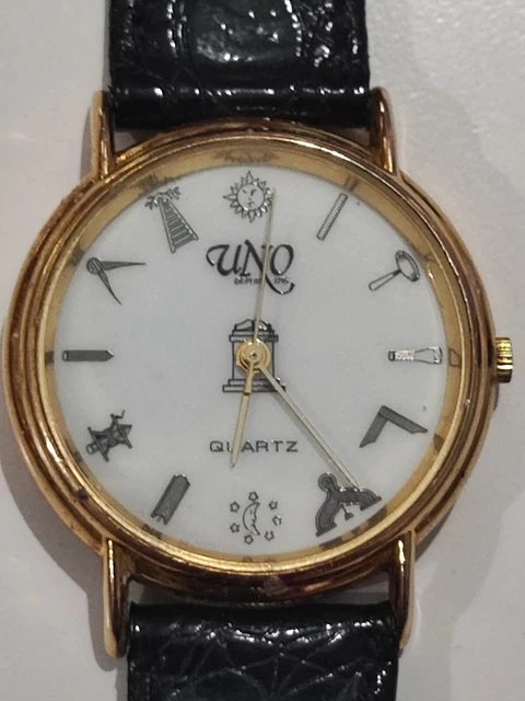 UNO MASONIC DIAL Quartz Watch £57.92 - PicClick UK