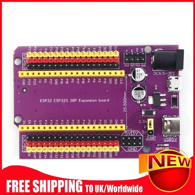 Esp32 Development Module Usb 38pin Type C Micro Module Gpio Expansion