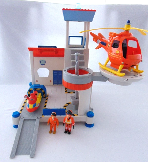 FIREMAN SAM OCEAN Rescue Playset With Jet Ski, Helicopter & 2 Figures £ ...