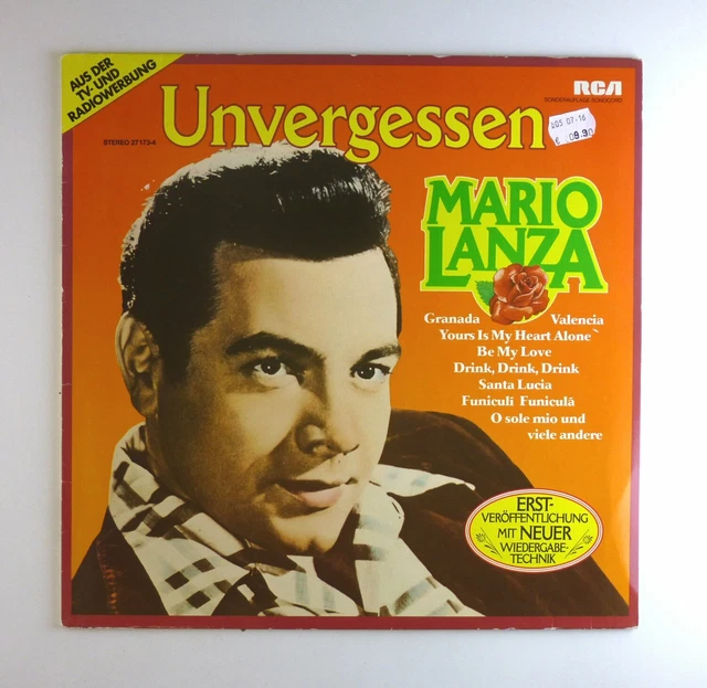 12 & LP - Mario Lanza - Unvergessen - D2719 - Cleaned EUR 9,65 ...
