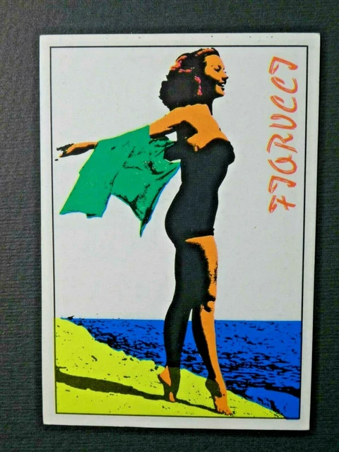 FIORUCCI POP ART Vintage DESIGN STICKER PANINI 192 Swim Bay watch girl ...