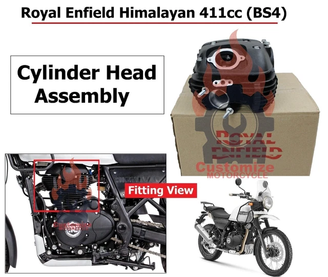 ROYAL ENFIELD &HIMALAYAN 411cc" "Cylinder Head" Assembly for BS4 Model ...