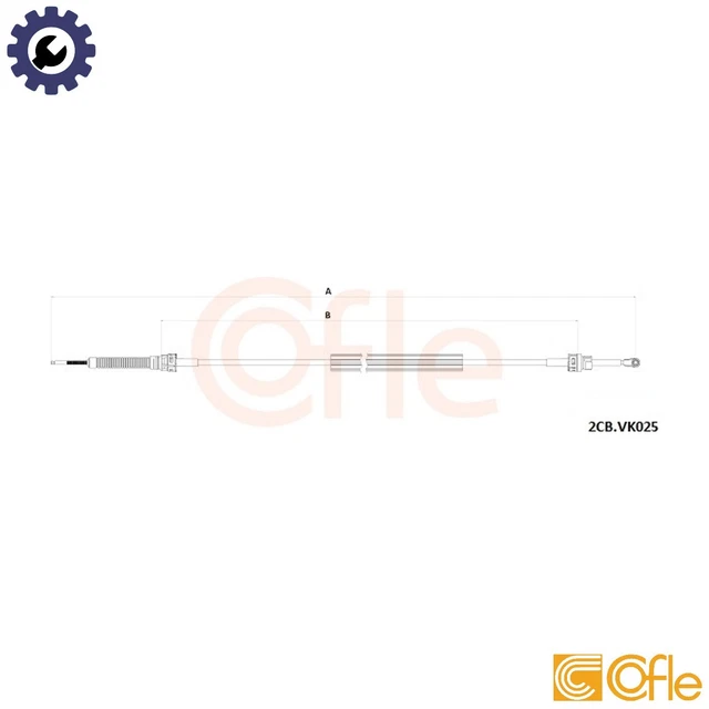 CABLE PULL MANUAL TRANSMISSION 92.2CB.VK025 FOR VW PASSAT/B6/B7 BLF 1 ...