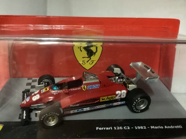 FERRARI 126 C2, Mario Andretti 1982, 1/43, Nouveau En Vitrine EUR 16,19 ...