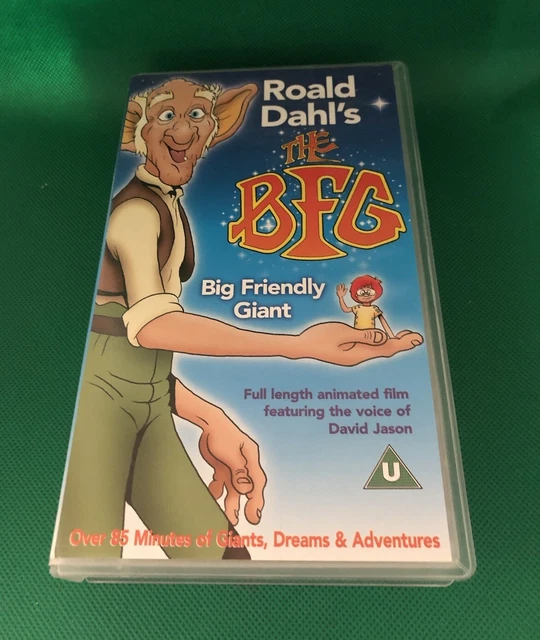VINTAGE VHS THE Bfg Big Friendly Giant Certificate U Roald Dahl’s 1990 ...