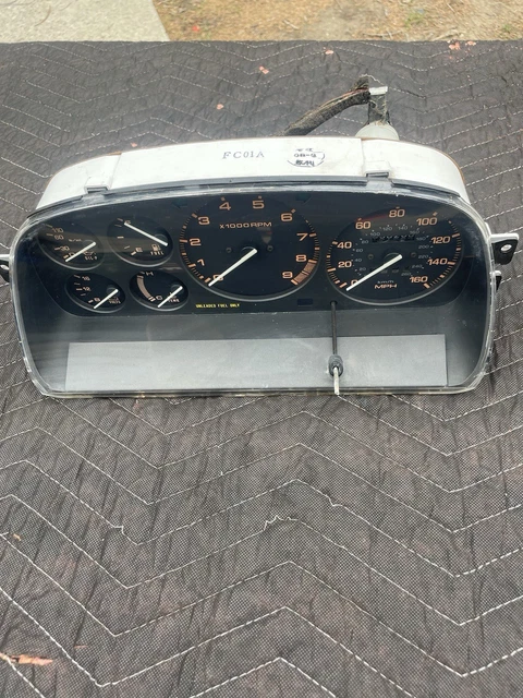 RX7 FC3S FC mazda S5 GAUGE Cluster 9K RPM 13B NON TURBO MANUAL ...
