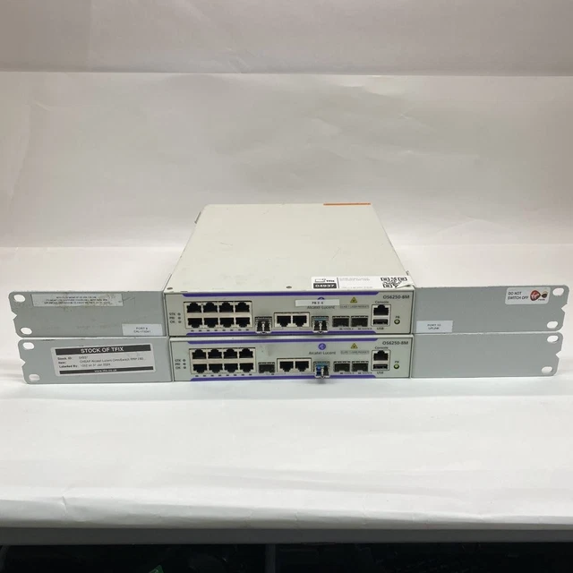 ALCATEL-LUCENT OMNISWITCH OS6250-8M Gigabit Ethernet Managed Switch ...