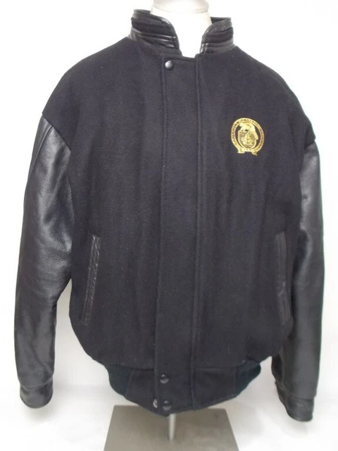 CANADIAN PACIFIC RAILWAY CPR Varsity Jacket Beaver Logo Wool Blend ...