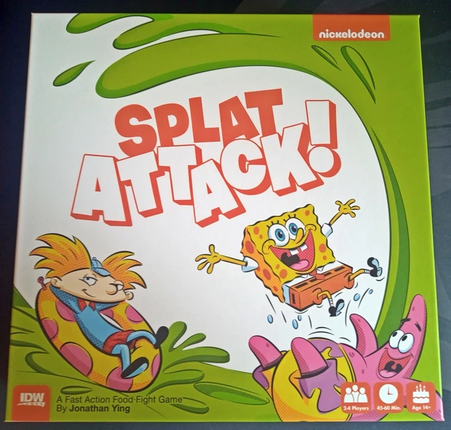 NICKELODEON SPLAT ATTACK board game - includes Reptar's Rampage expansion £35.00 - PicClick UK