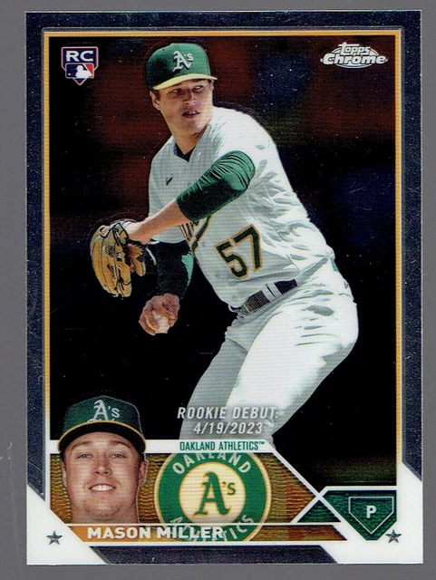 2023 TOPPS CHROME Update Mason Miller Rookie Debut RC Baseball Card EUR ...
