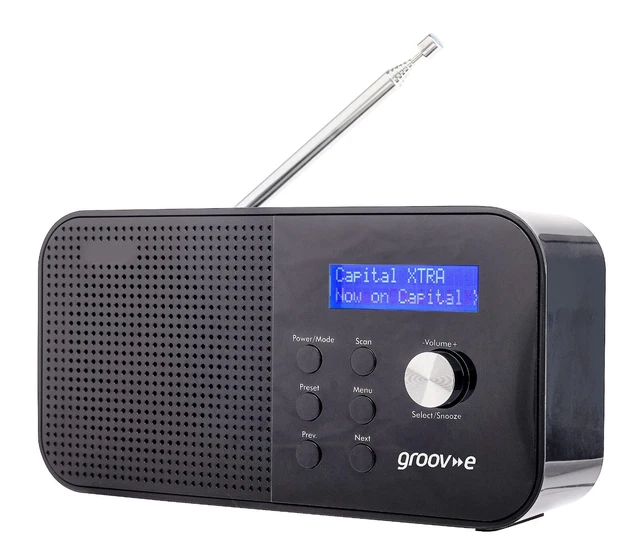 GROOV-E DAB / FM Portable Radio with Alarm £11.95 - PicClick UK