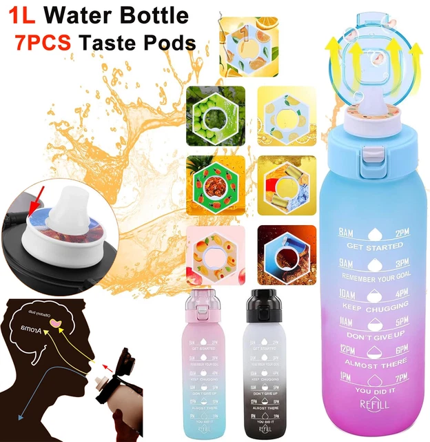 1000ML AIR UP Water Bottle with 7 Fruit Fragrance Bottle Flavored Taste ...