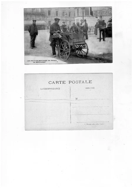 SÉRIE COMPLÈTE DE 21 cartes postales anciennes "Les petits métiers de ...