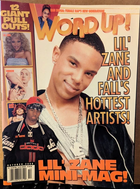 WORD UP! MAGAZINE October 2000 w Lil Zane Lil Wayne Lil Kim, Eminem ...