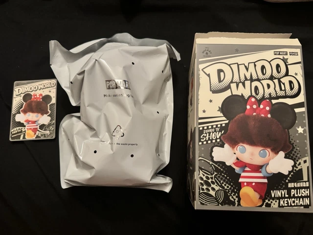 POP MART DIMOO World X Disney Vinyl Plush Keychain Minnie’s Balloon $51 ...