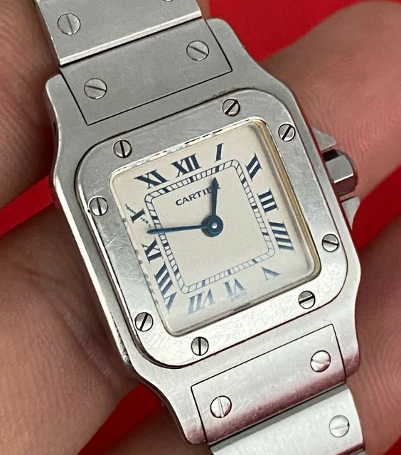 CARTIER SANTOS GALBÉE Orologio da polso Donna Al Quarzo Ref:1565 24mm ...