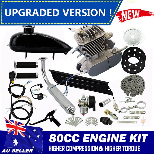 BT-80 80CC MOTOR ENGINE KIT for MOTORISED BICYCLE PUSH BIKE PETROL $199 ...