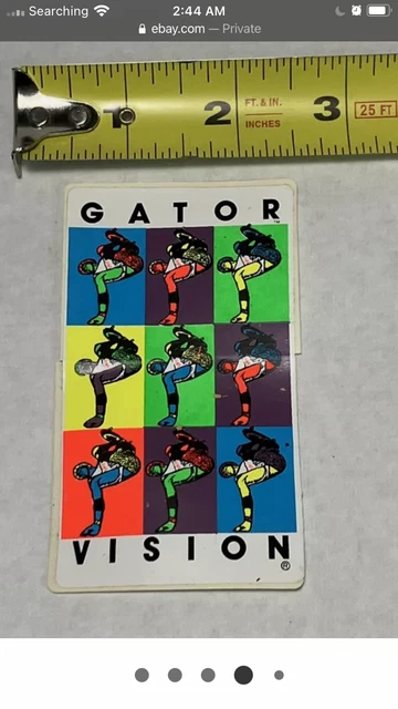 VISION GATOR STICKER ORIGINAL NOS 80's great neon print, nothin like it ...