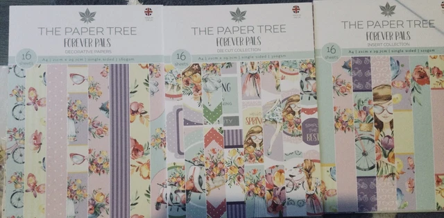 THE PAPER TREE - Bundle FOREVER PALS inserts, Diecut Toppers, Papers £6 ...