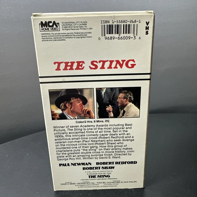 THE STING (1973 VHS) Paul Newman, Robert Redford £5.35 - PicClick UK