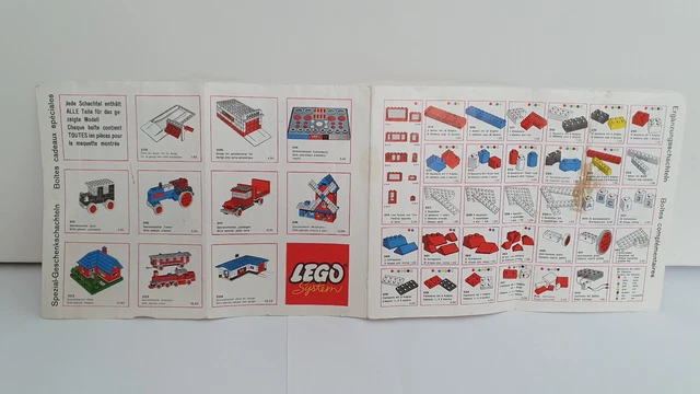 LEGO SYSTEM CLASSIC vintage booklet 1960's 60's 70's 1:87 old Swiss ...
