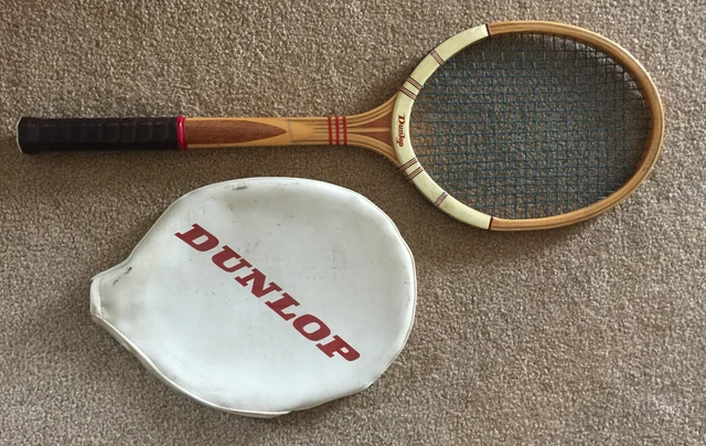 VINTAGE DUNLOP, MAXPLY, Fort, Wooden Tennis Racket - Made In England ...
