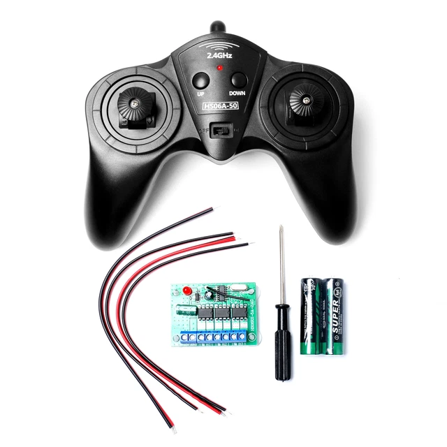 WIRELESS REMOTE CONTROLLER Transmitter Receiver Kit 6CH 2.4G for DIY RC ...