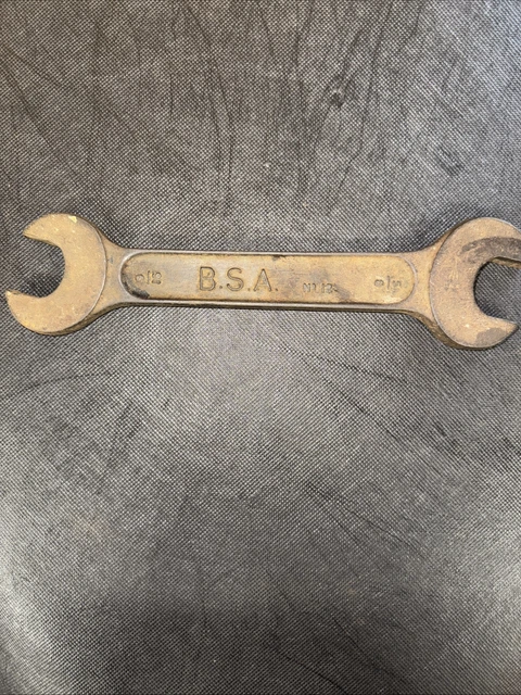 VINTAGE BSA SPANNER No12 9/16 5/8 Open Ended. £26.72 - PicClick UK