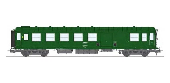 REE MODELES VB-420 SNCF B4D Second Class / Luggage Green With Lights ...