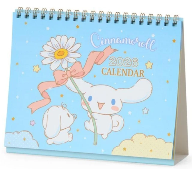 SANRIO CINNAMOROLL RING Calendar 2026 Schedule Paper Desktop Calendar ...
