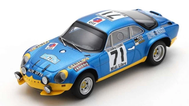 MODEL CAR SCALE 1:43 spark Model Alpine A110 71 vehicles road Racing £ ...