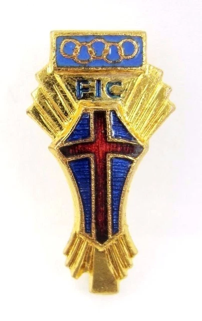 VINTAGE OLD OLYMPIC pin Italian Rowing Federation FIC Olympic Team $14. ...