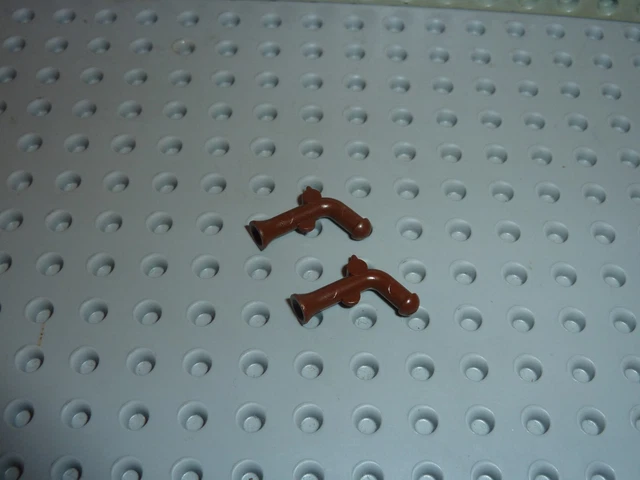 2 X REVOLVER LEGO PIRATES Minifig Gun Flintlock Pistol 2562 Set 6285 ...