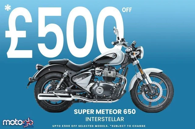 ROYAL ENFIELD SUPER METEOR 650 Interstellar 2023 model SPECIAL OFFER £6,499.00 - PicClick UK