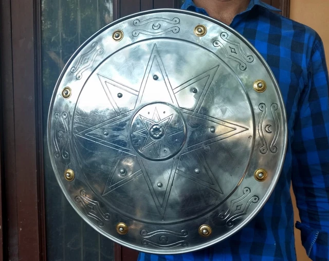 MEDIEVAL ARMOUR SHIELD Fully Functional Deadly Shield Perfect Condition ...