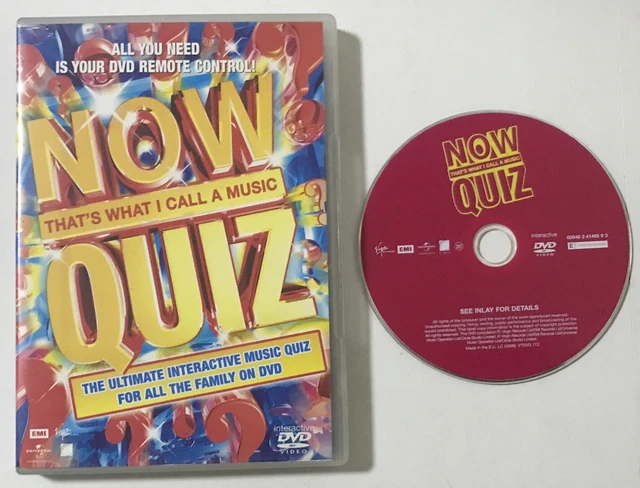 NOW THAT’S WHAT I Call A Music Quiz Dvd Great Family Fun Christmas Day ...