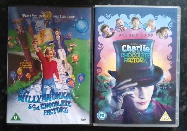 WILLY WONKA/CHARLIE AND The Chocolate Factory (1 & 2 Film Double Feature Movie) EUR 8,16 ...