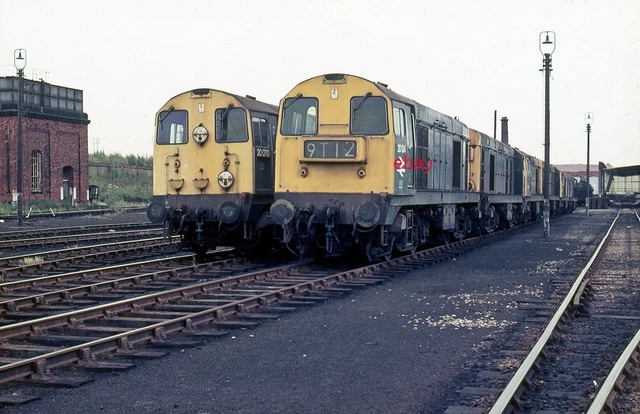 ORIGINAL 35MM SLIDE BR Class 20s no. 20070/20134 at Westhouses +rights ...