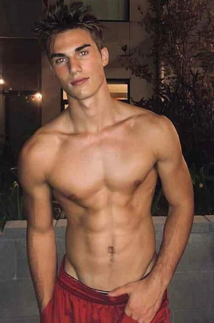 Shirtless Male Muscular Handsome Athletic Muscular Hunk Jock Photo 4x6
