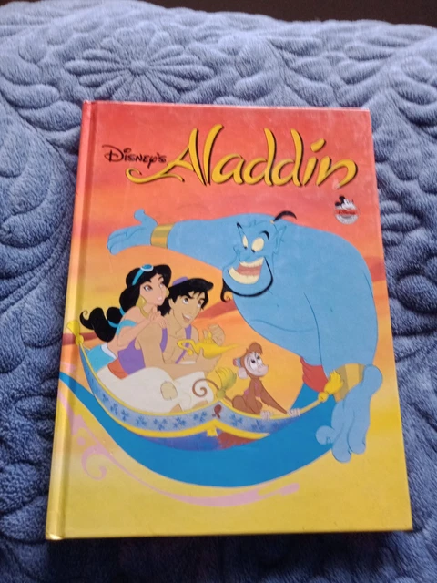 ALADDIN HARDCOVER BOOK Vintage 1992 Book Kids Disney Fun $35.00 ...
