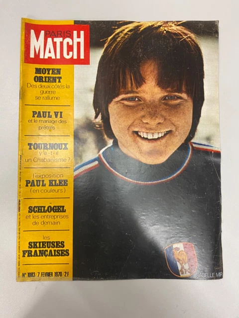 REVUE PARIS MATCH 1970 Équipe De France De Ski Paul Kleepape Paul Vi ...