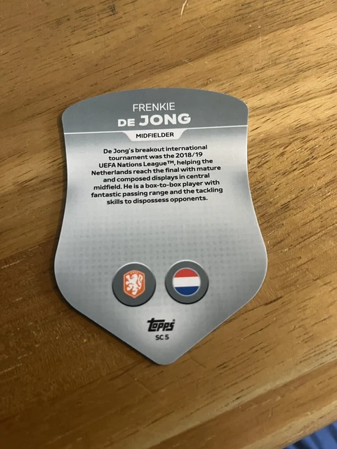 TOPPS MATCH ATTAX Euro 2024 Shield Frenkie De Jong Netherlands £4.25 ...