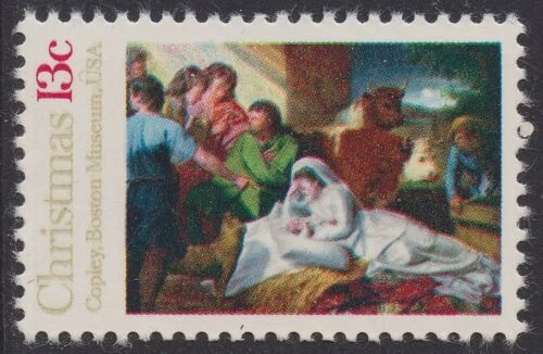 1976 COPLEY CHRISTMAS Nativité timbre-poste unique 13c, Sc# 1701, neuf neuf neuf dans son ...