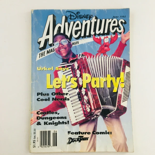 DISNEY ADVENTURES MAGAZINE June 1992 Family Matters' Jaleel White, No ...