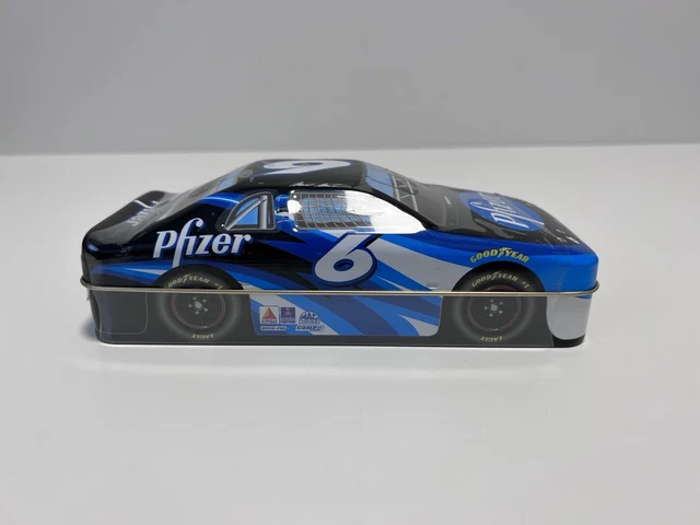 2002 NASCAR MARK Martin Car Shaped Pfizer SEALED Collectable Tin Old ...