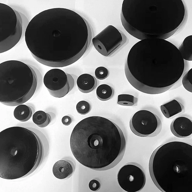 ROUND RUBBER SPACER Anti Vibration Isolation Pads Isolator Bushing ...