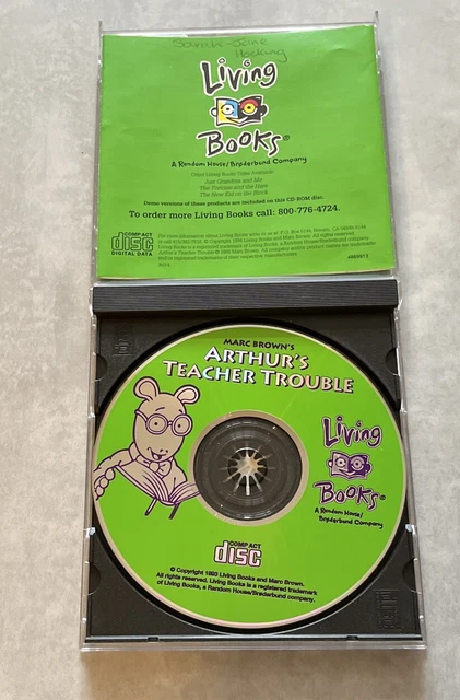 LIVING BOOKS - Arthur's Birthday & Arthur's Teacher Trouble - CD Rom ...