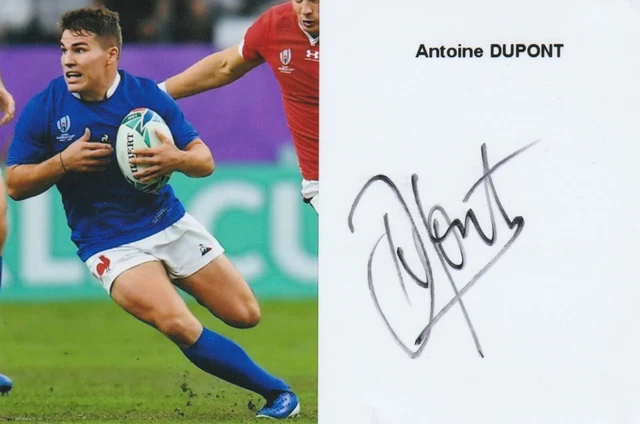ANTOINE DUPONT SIGNED Celebrity Autograph Original / Rugby World Cup ...